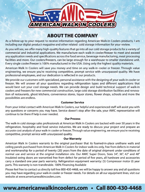 Simon Test | American Walk In Coolers