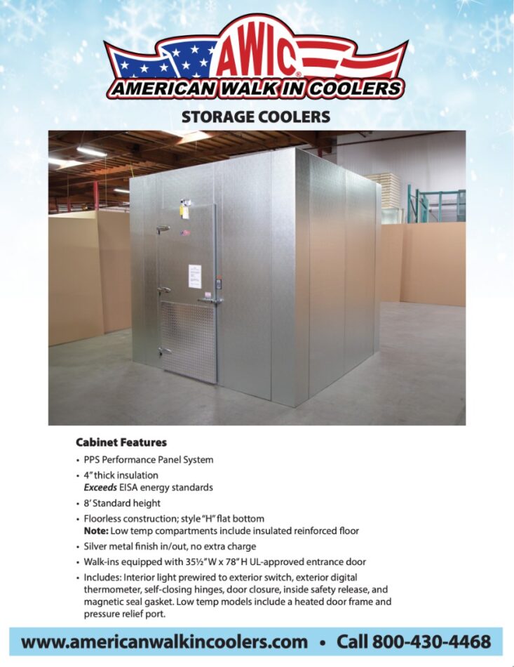 Storage Coolers | American Walk In Coolers