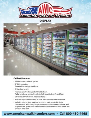 Straight Line-ups Walk In Coolers | American Walk In Coolers