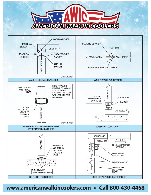 AWIC Product Information | American Walk In Coolers