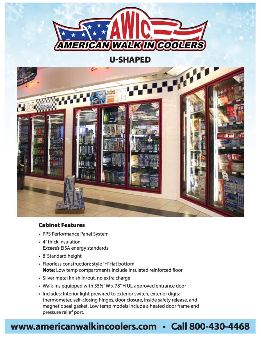 U-Shaped Coolers and Freezers | American Walk In Coolers
